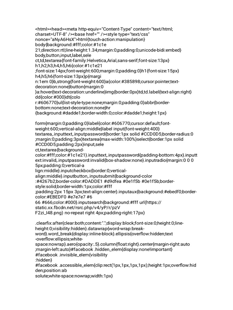 HTML Document Structure and Styles | PDF | Social Networking Service