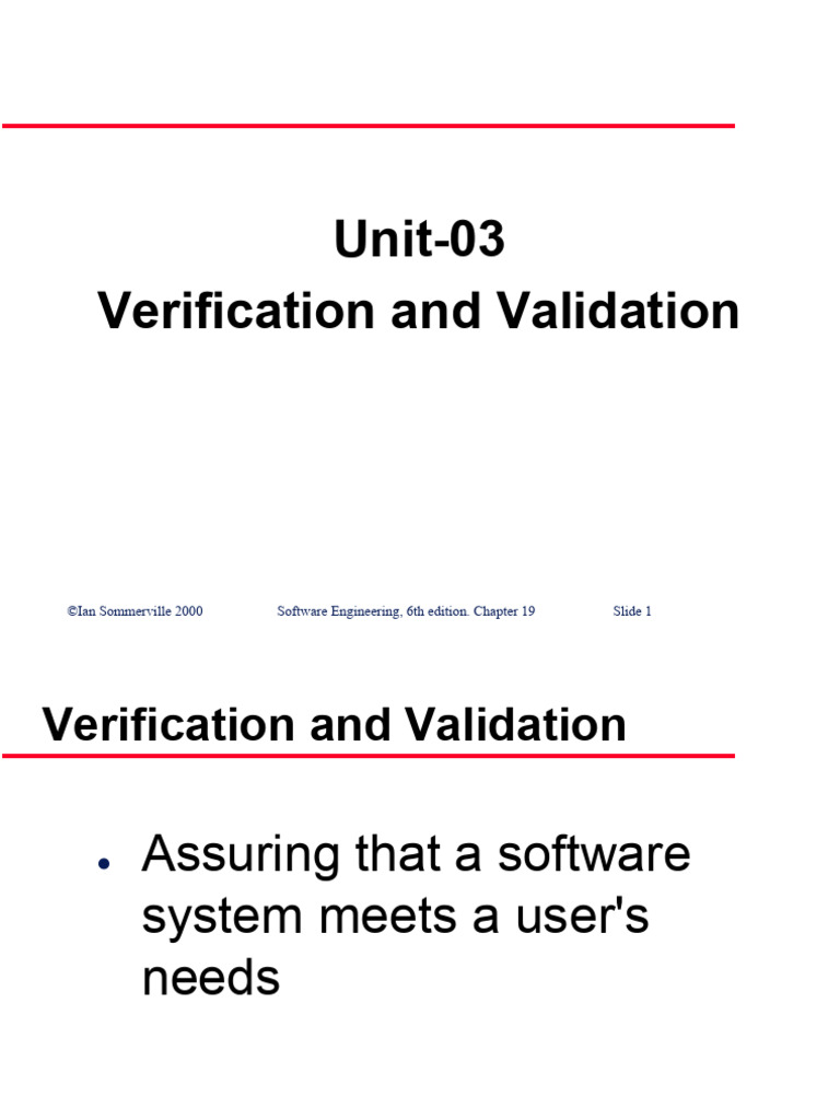Software Verification and Validation Guide | PDF | Verification And ...