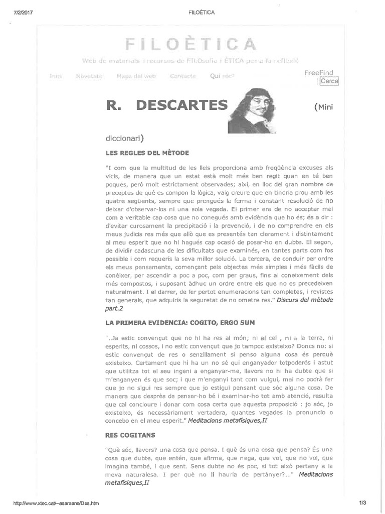 Textos Descartes | PDF