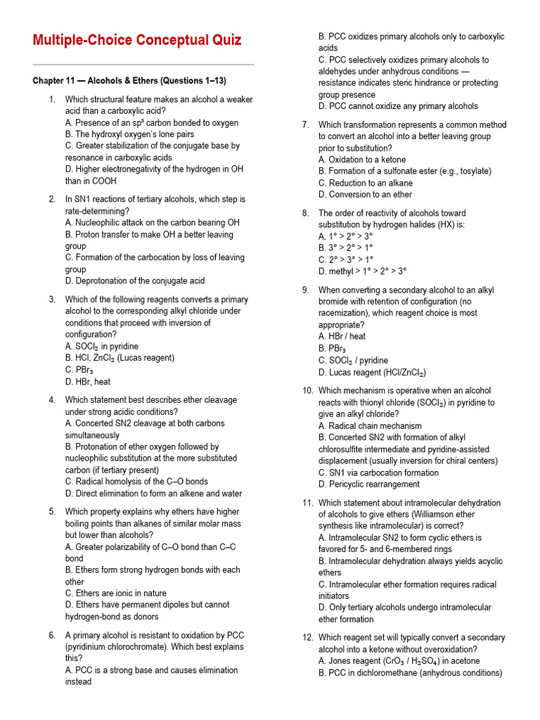 OrgChem Finals Reviewer | PDF | Amine | Aldehyde