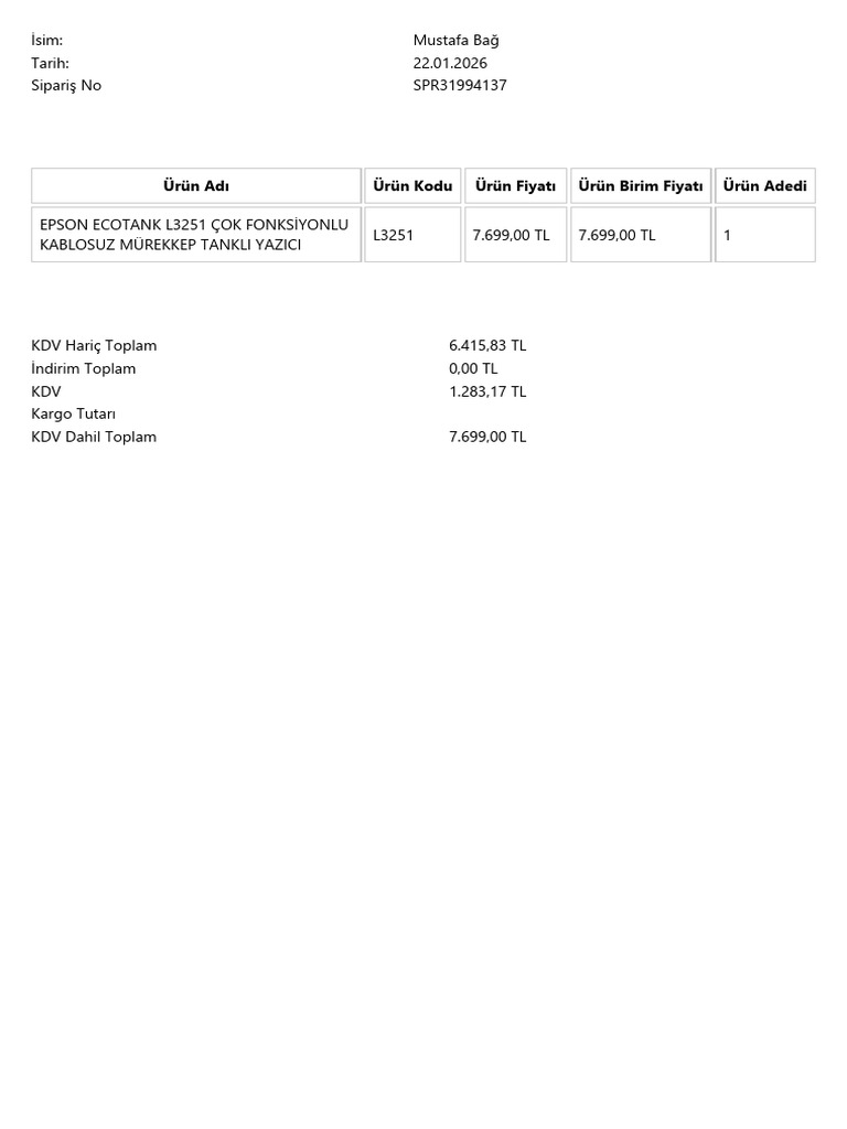 Order Completed | PDF