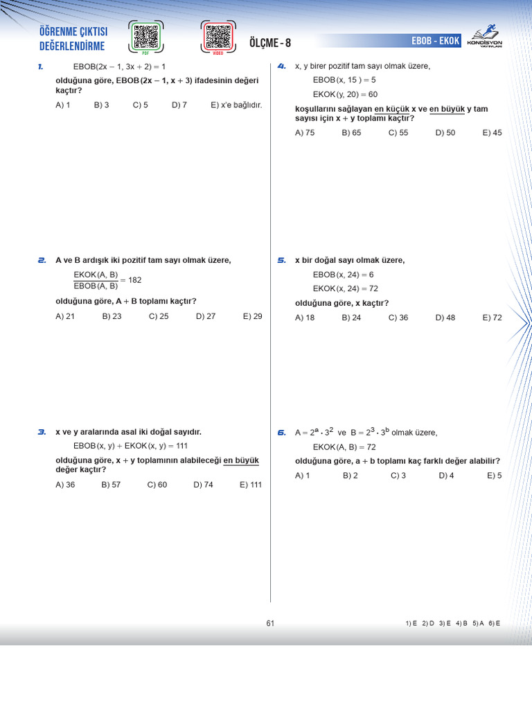 Ebob Ekok Test | PDF