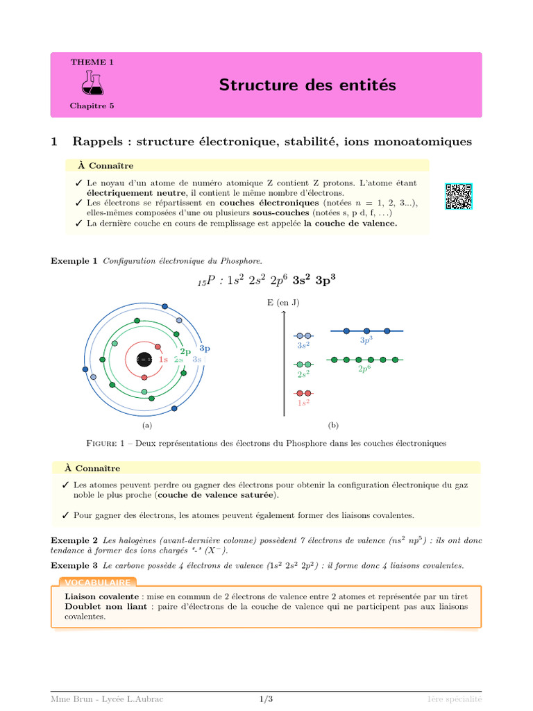 Structure et polarité des molécules | PDF | Liaison chimique | Polarité ...