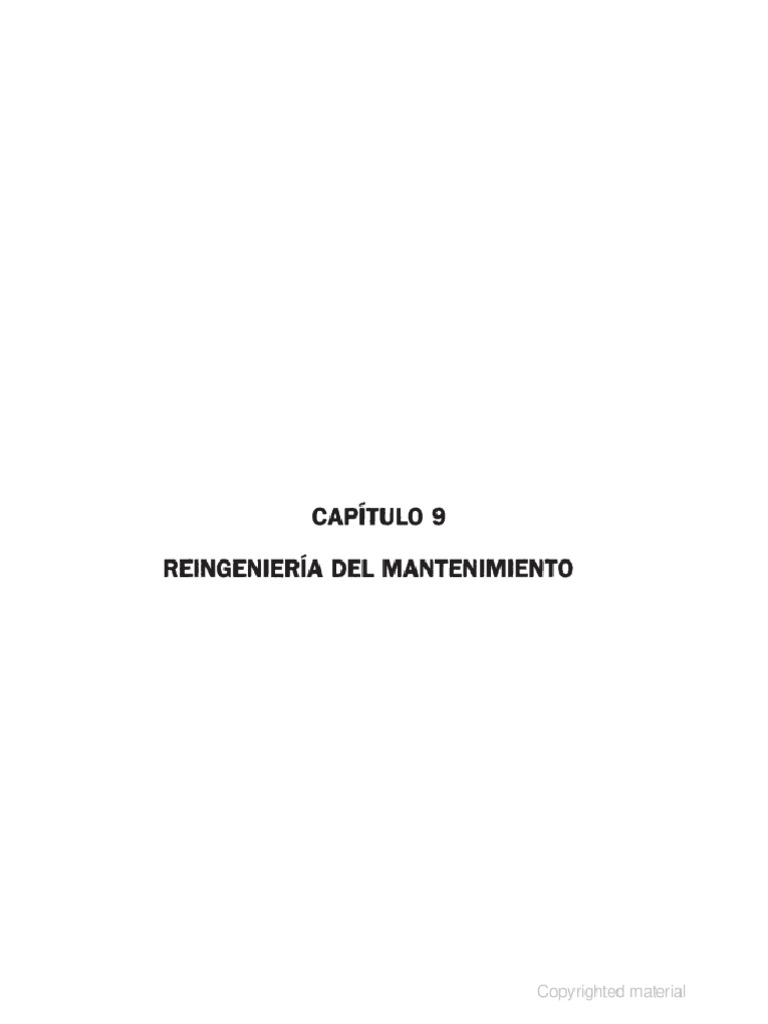 Lectura 2. Reingeniería Del Mantenimiento. Extracto de González (2005 ...