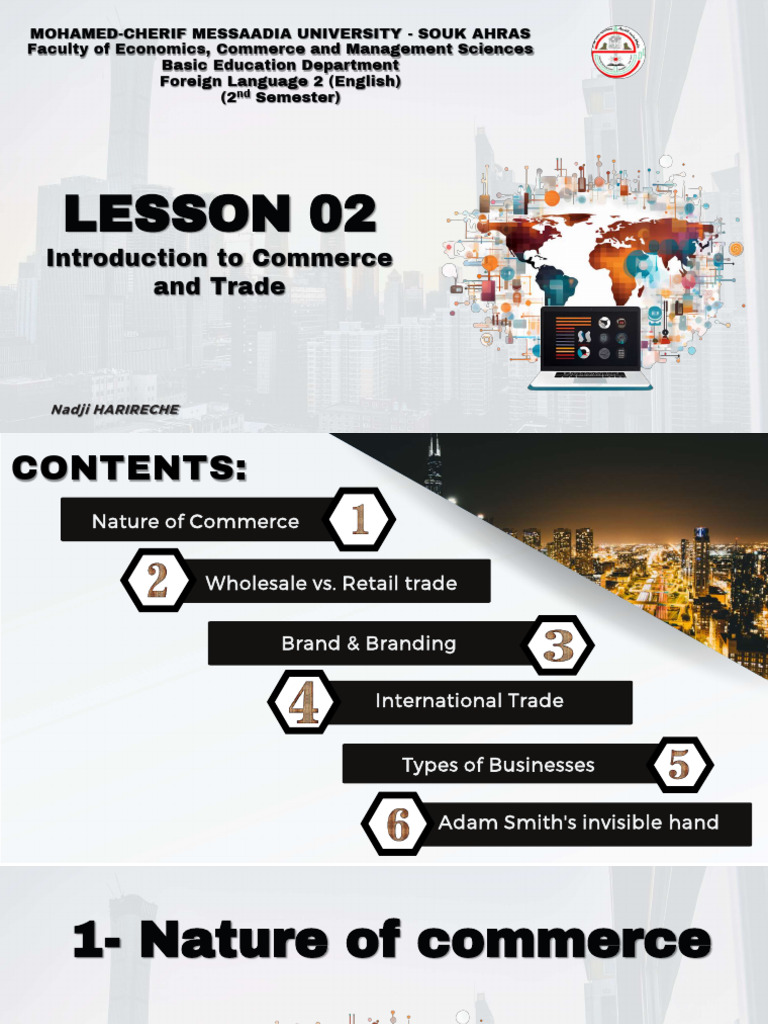 Introduction to Commerce and Trade Concepts | PDF | Retail | Brand