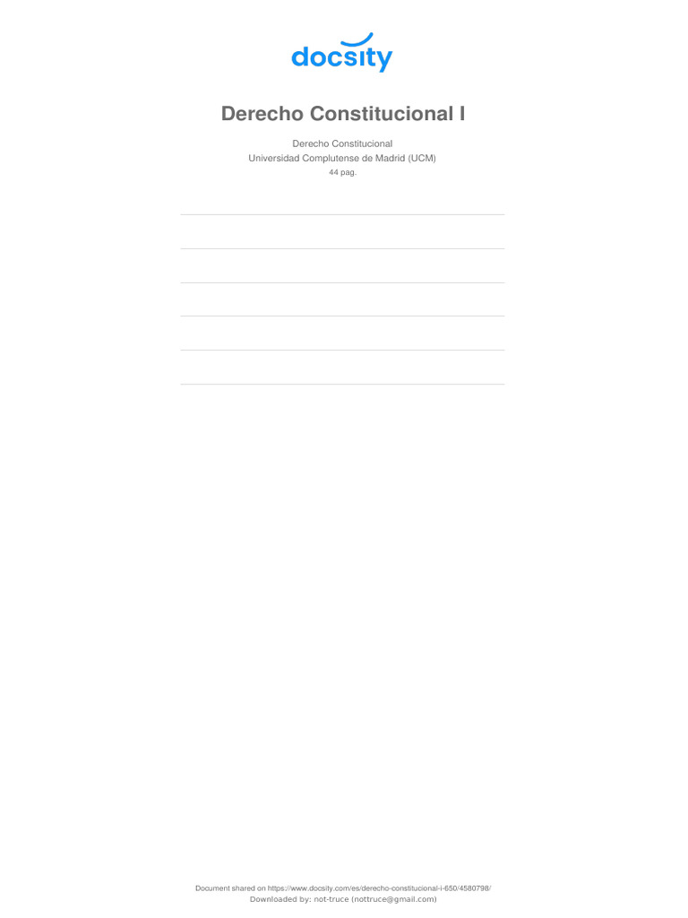 docsity-derecho-constitucionl | PDF | Feudalismo | Constitución