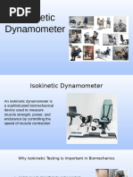 Isokinetic Dynamometer Overview and Uses | PDF | Muscle Contraction | Force