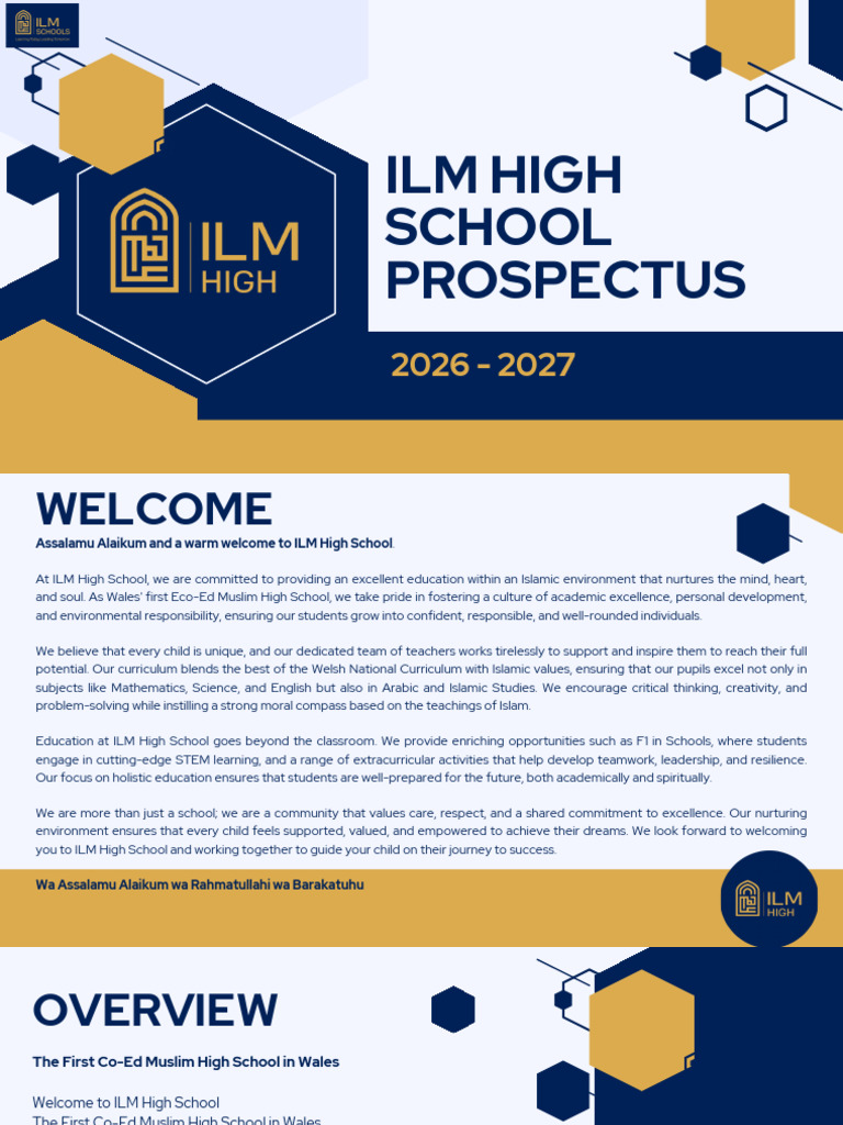 ILM High School Prospectus 2026-2027 | PDF | Curriculum | Quran