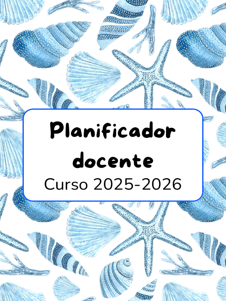 Planificador Escolar 2025-2026 | PDF