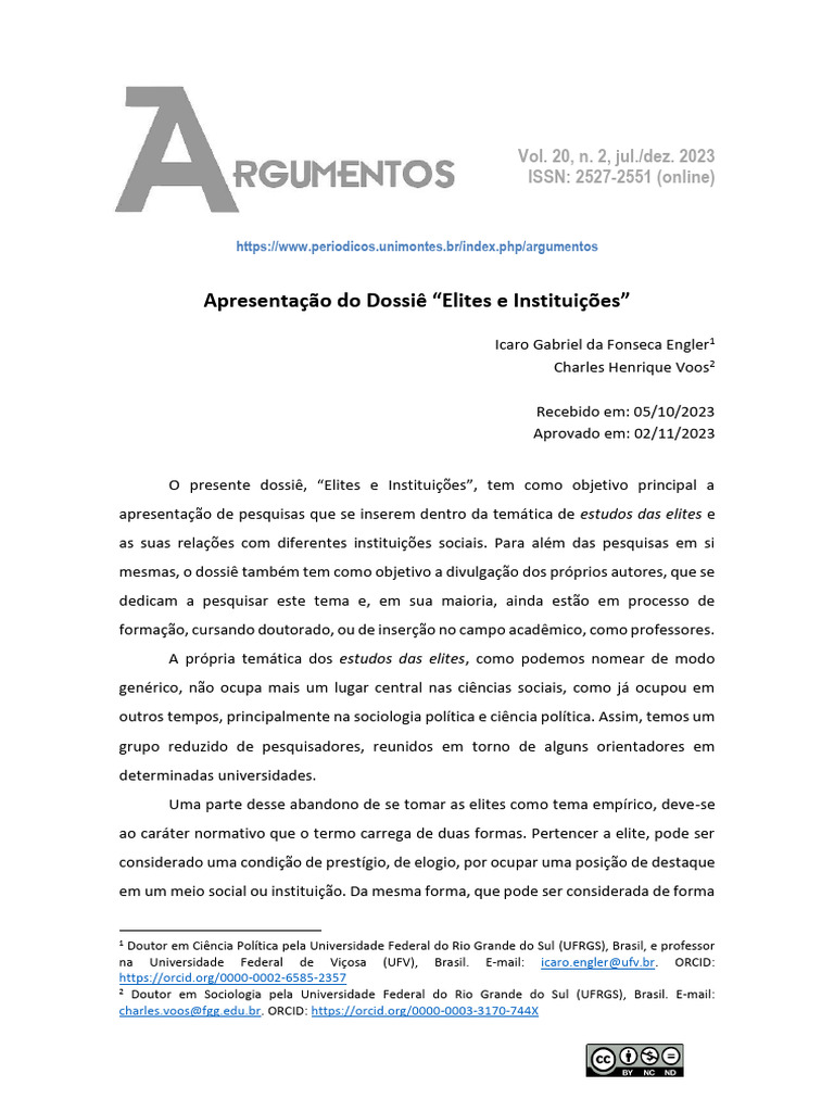 Artigo+1 Engler e Voos | PDF | Sociologia | Science