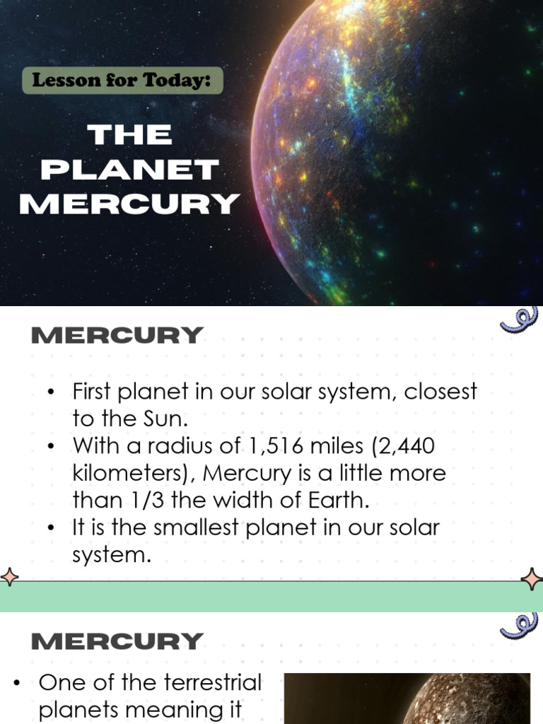 Facts About Planet Mercury | PDF