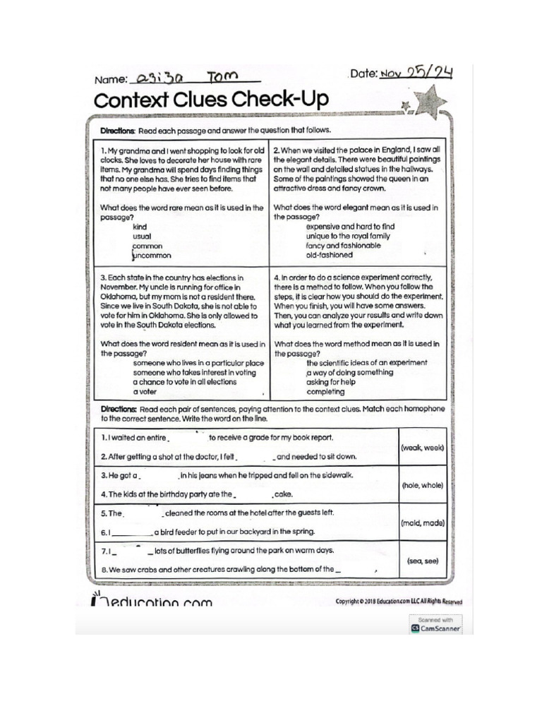 Context Clues | PDF