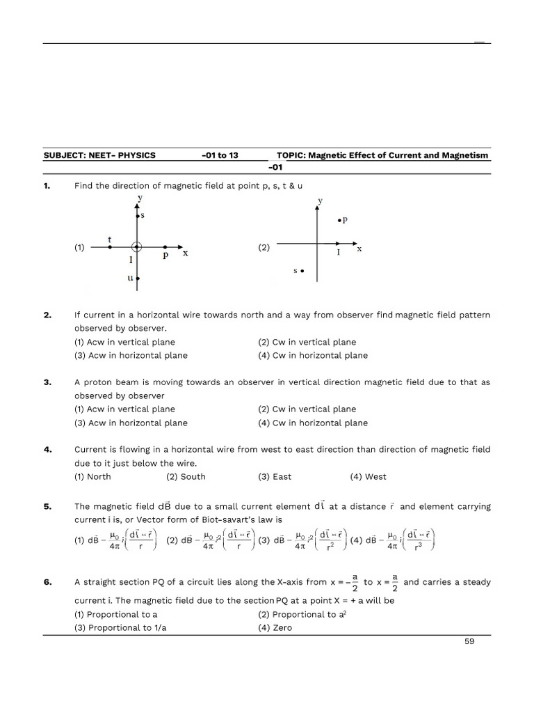 DPP Magnetism | PDF