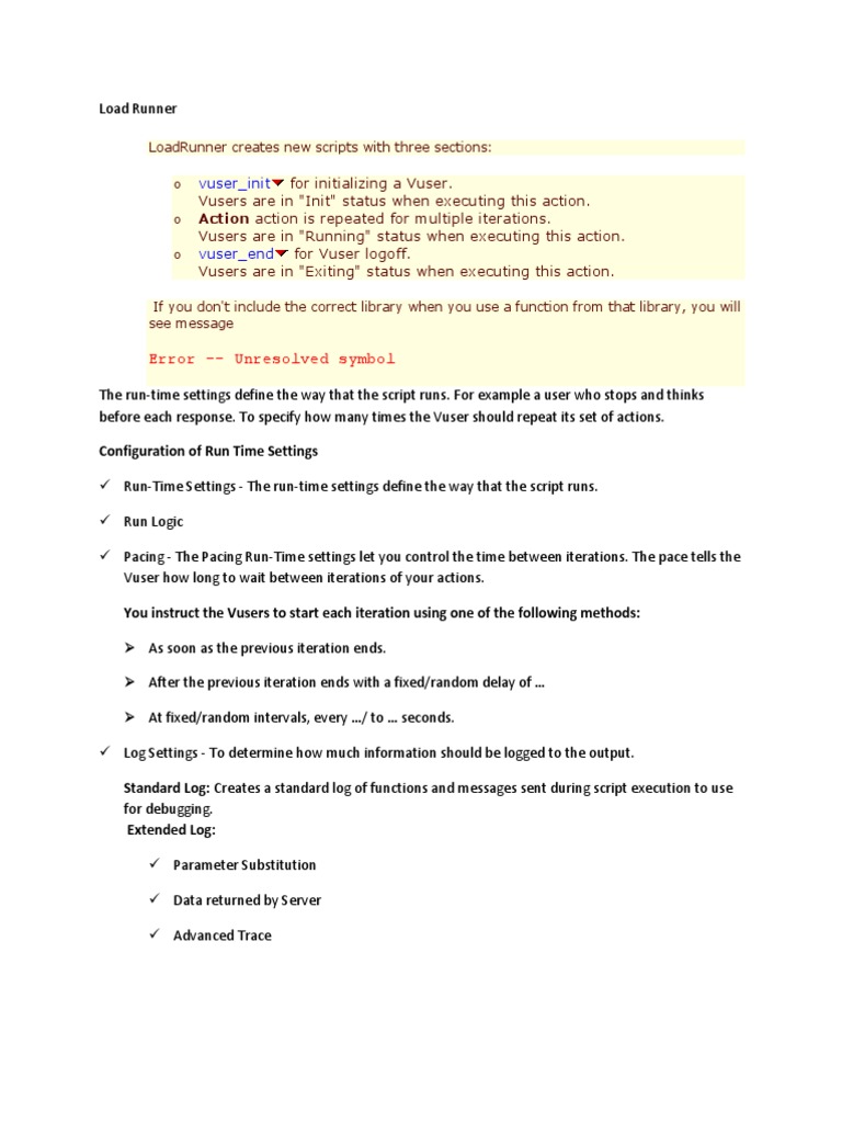 Load Runner Pdf Scripting Language Run Time Program Lifecycle Phase