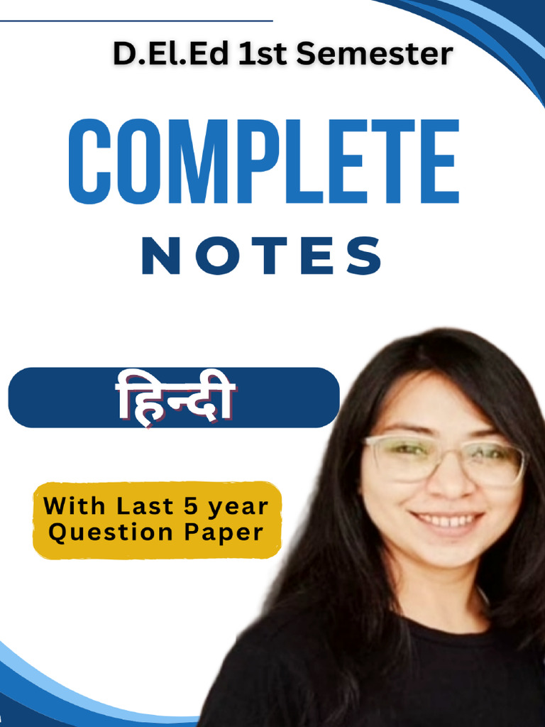 1st Semester Hindi Complete Syllabus | PDF