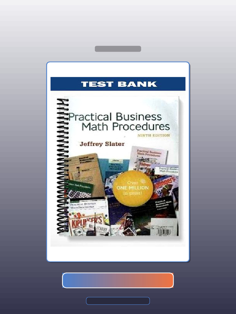 Practical Business Math Procedures 9th Edition by Jeffrey Slater E-book ...