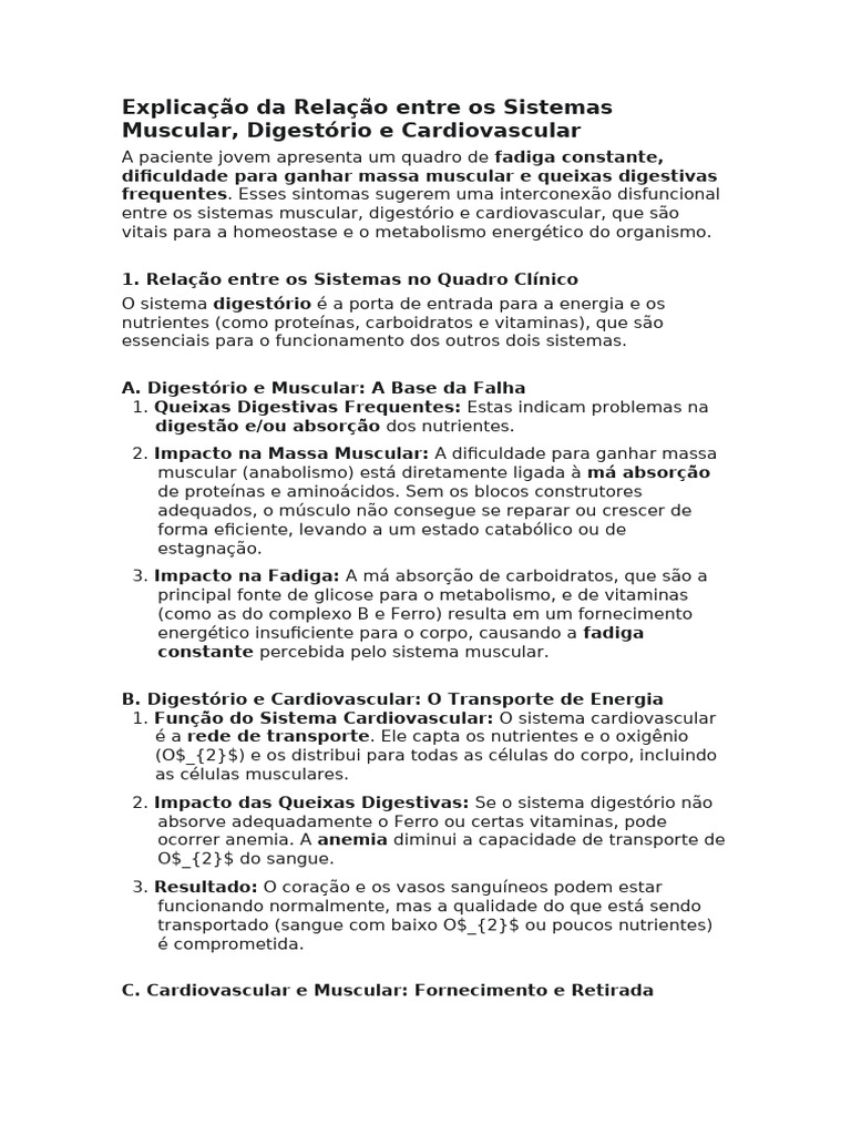 Desafio Anatomia 1 | PDF | Sistema circulatório | Músculo