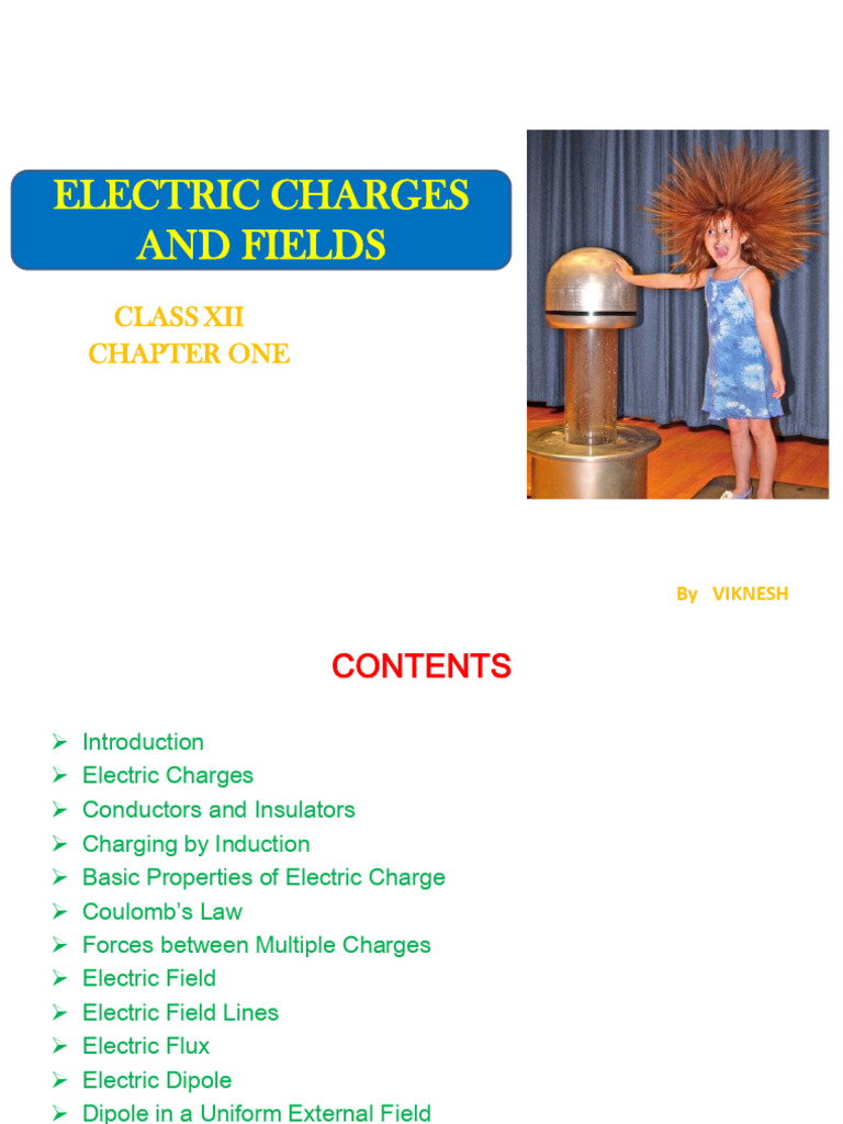 Electric Charges and Fields Overview | PDF | Electric Charge | Electric ...