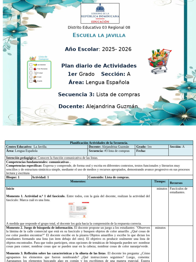 Sec[3]. 2026 (Reparado) | PDF | Maestros | Escritura