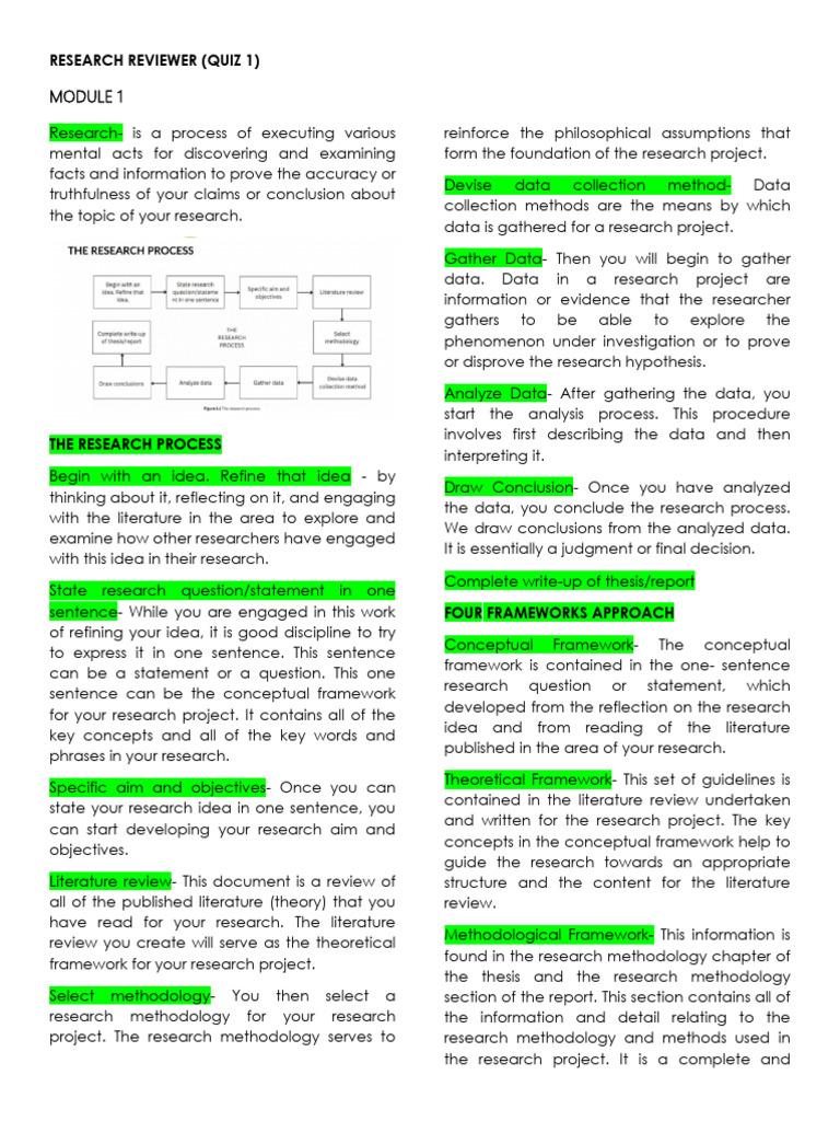 Research Reviewer | PDF | Methodology | Analysis