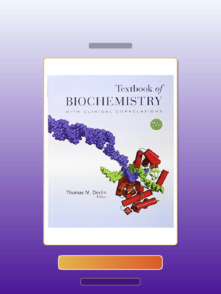 Textbook of Biochemistry With Clinical Correlations E-book Testbank ...