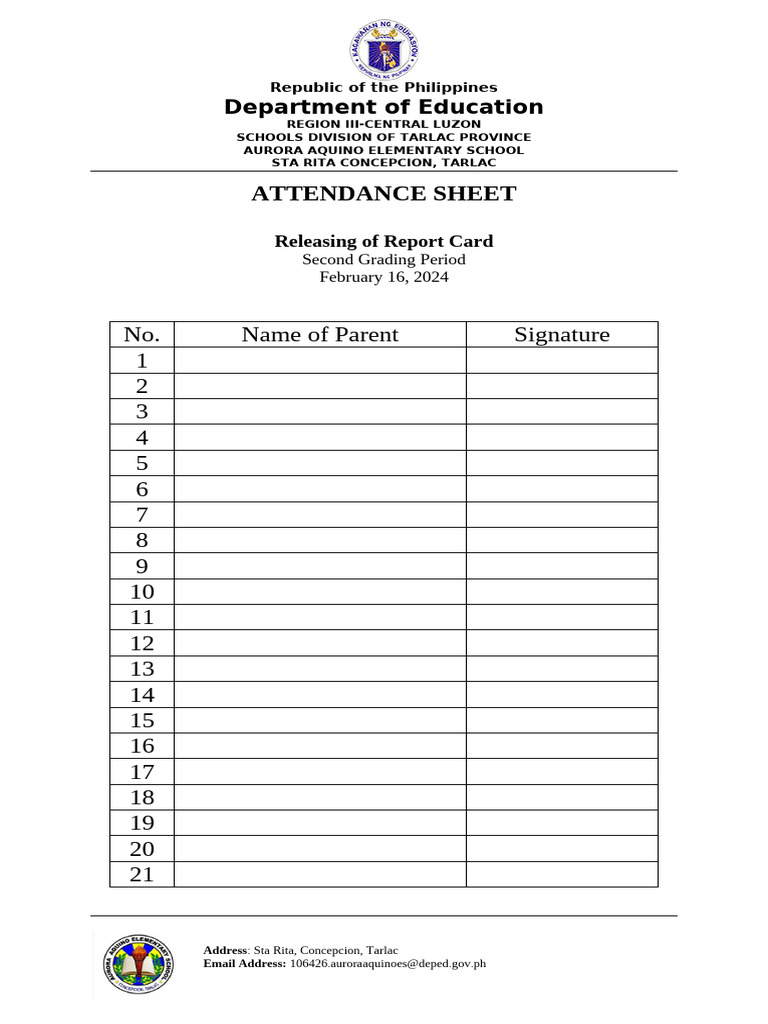 Attendance.card | PDF
