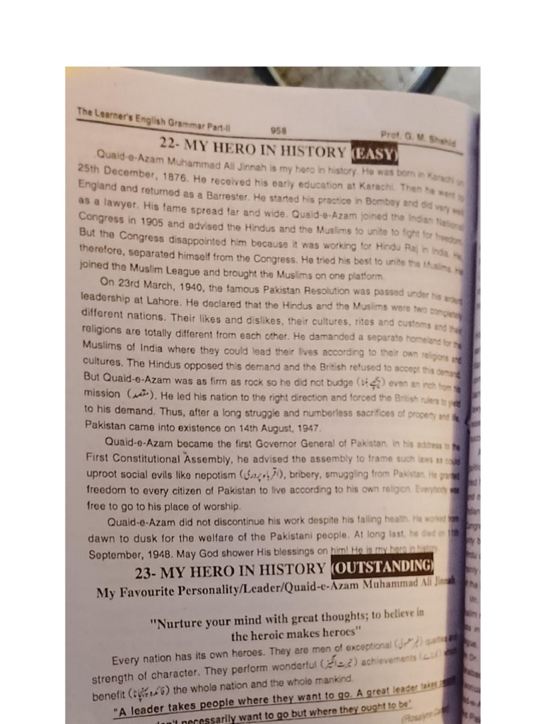 Essay My Hero in History | PDF