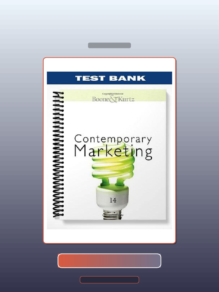 Principles of Contemporary Marketing 14th Edition by Kurtz E-book ...