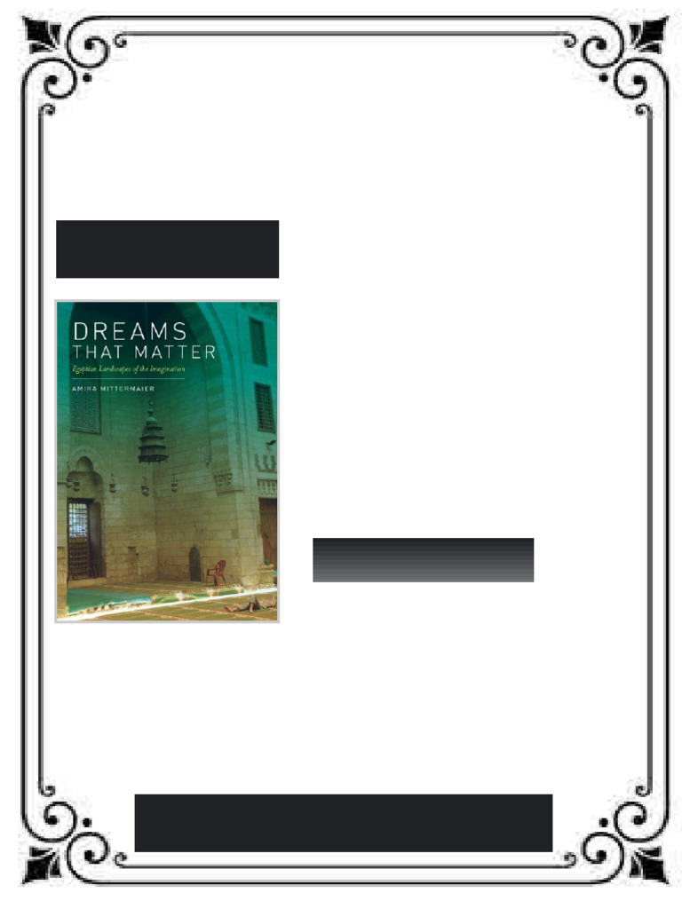 Dreams that matter Egyptian landscapes of the imagination 1st Edition ...