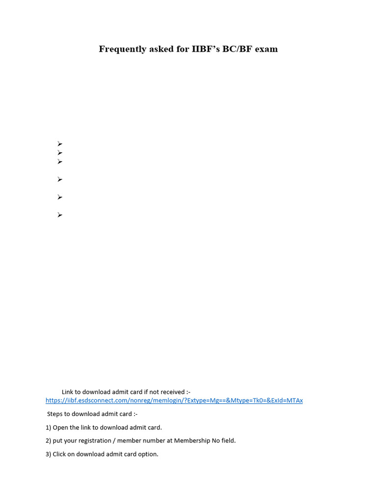 IIBF BC/BF Exam FAQs and Solutions | PDF | Password | Software