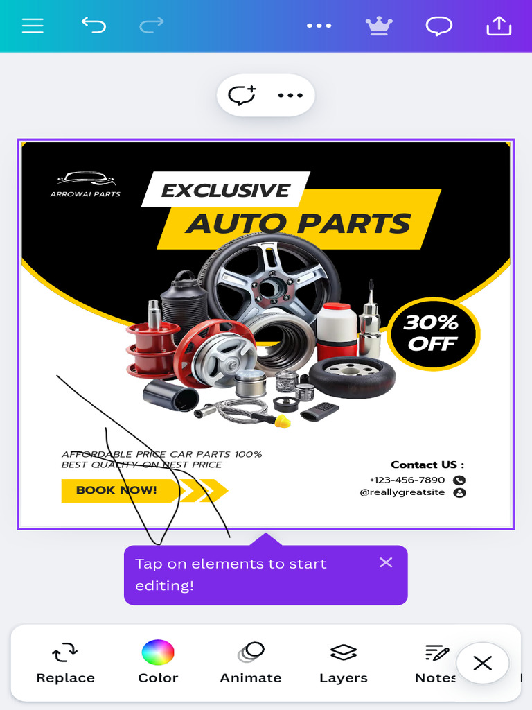 Black and White Illustrated Car Parts Retail Instagram Post - Instagram ...
