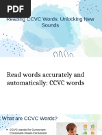 VCCV and VCCCV Syllable Patterns | PDF