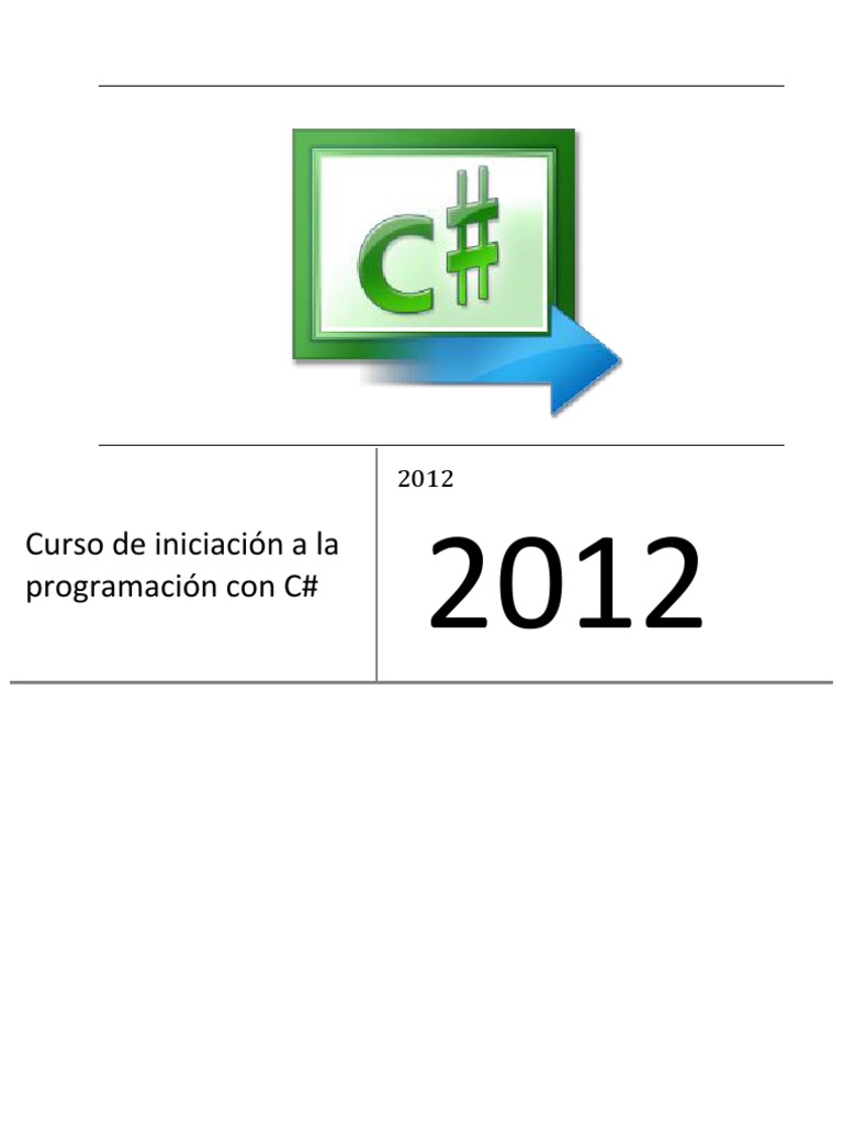 Curso De C Pdf Net Framework C Sharp Lenguaje De Programación