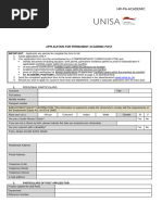 UCT HR201 Application Form Download | PDF | Disability | Recruitment