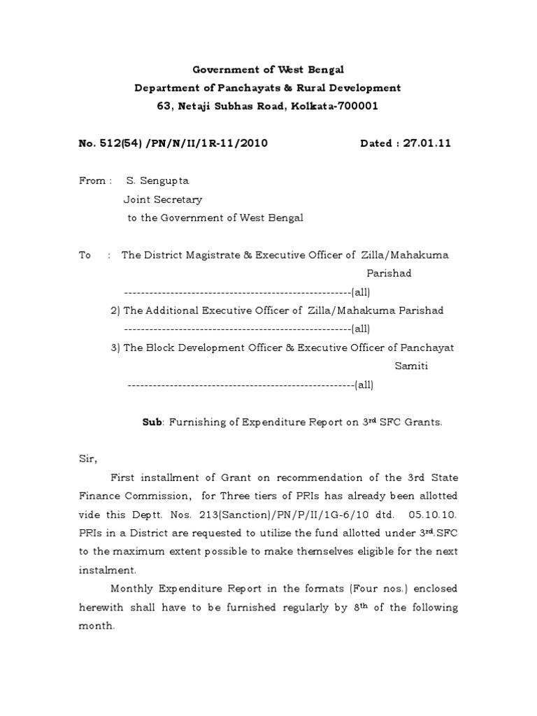 3rd SFC Grant Expenditure Report | PDF | Sanitation | Fresh Water
