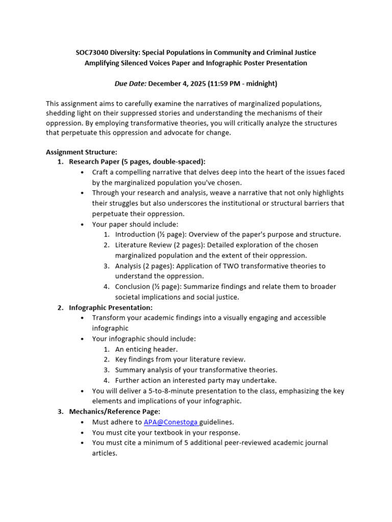 Examining Marginalized Voices in Justice | PDF | Citation | Apa Style