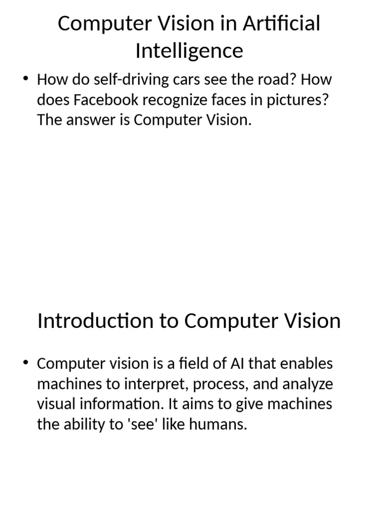 Understanding Computer Vision in AI | PDF | Computer Vision | Deep Learning