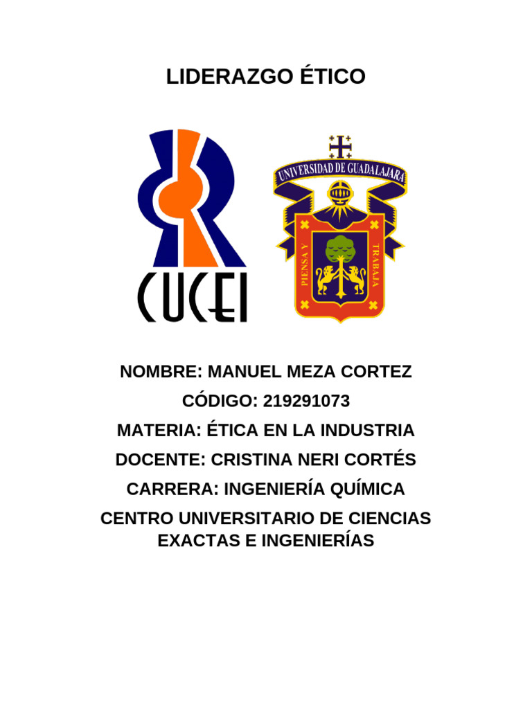 Liderazgo Ético en la Industria | PDF | Liderazgo | Valor