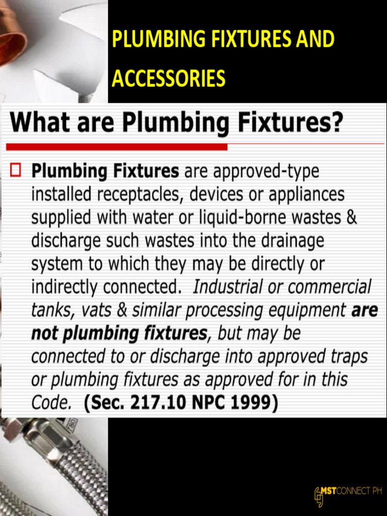 Plumbing Fixtures and Accessories Guide | PDF
