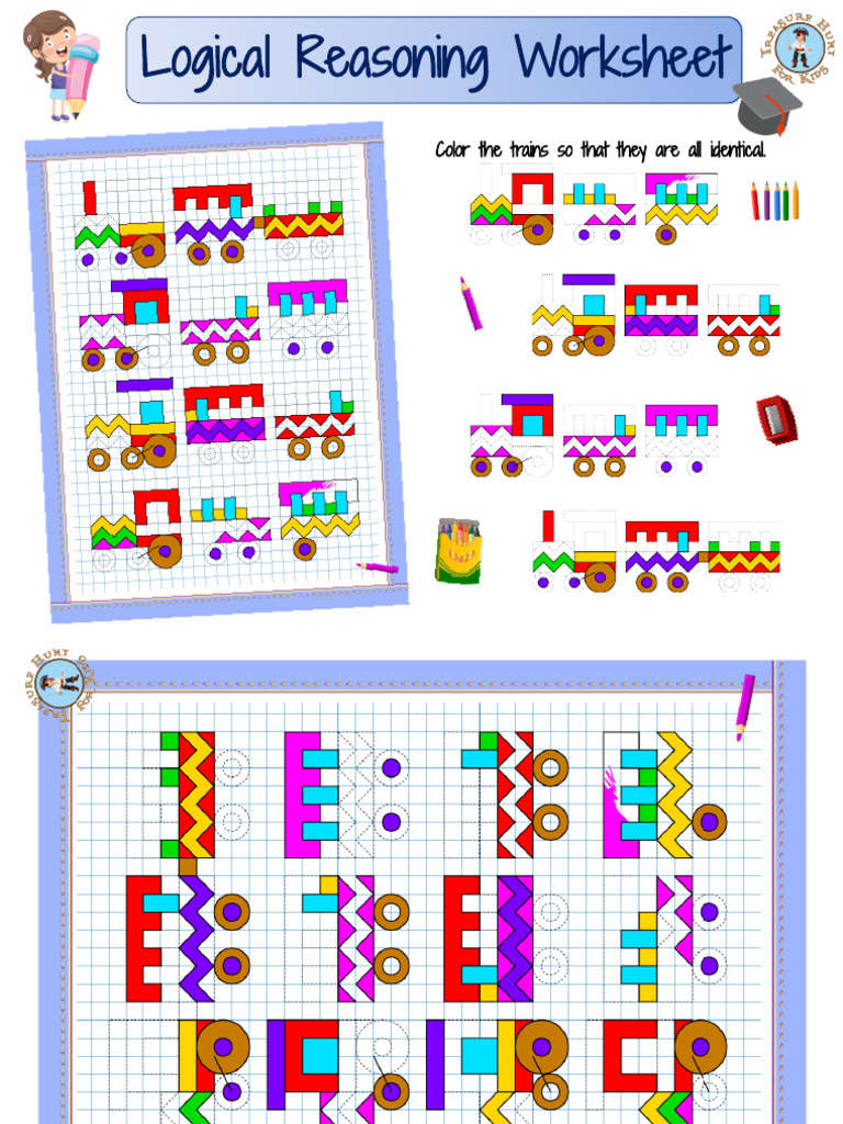 Logical Reasoning Coloring Page | PDF