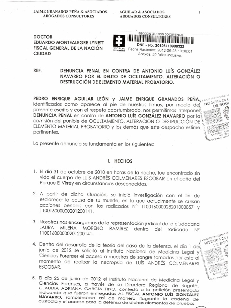 Denuncia Fiscal 11 Seccional