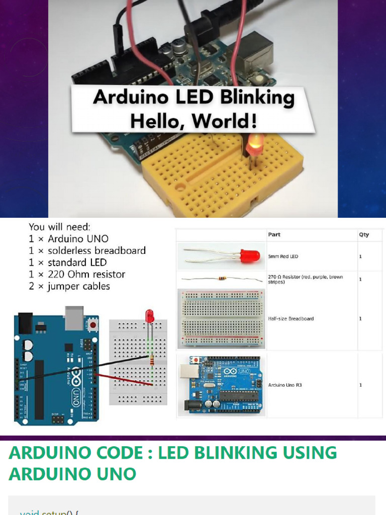The Blinking LED Project | PDF