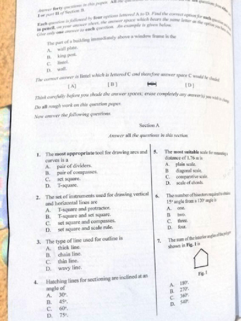 Waec TD Past Questions Obj. Añd Essay 2025 | PDF