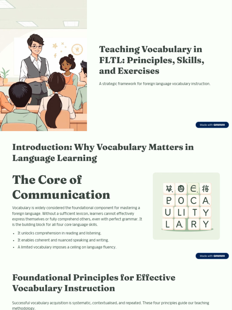 Effective Vocabulary Instruction Strategies | PDF | Vocabulary | Word