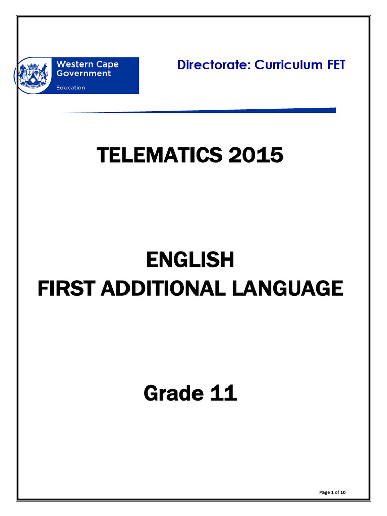 Grade 11 English Exam Strategies Guide | PDF | Reading Comprehension ...
