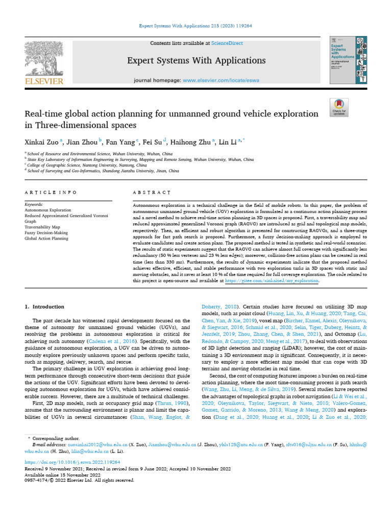 Real-Time Action Planning for UGVs | PDF | Theoretical Computer Science ...