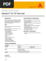 SikaQuick®-1000 Product Data Sheet | PDF | Concrete | Strength Of Materials