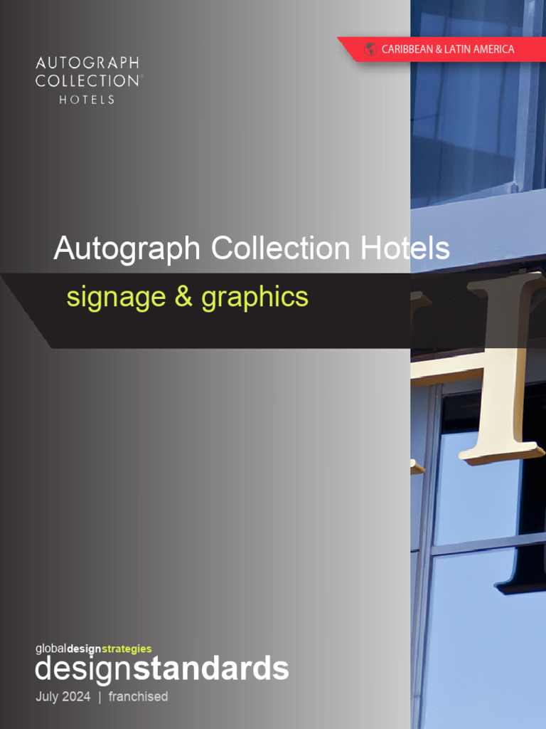 Signage Standards for Autograph Hotels | PDF | Elevator | Americans ...