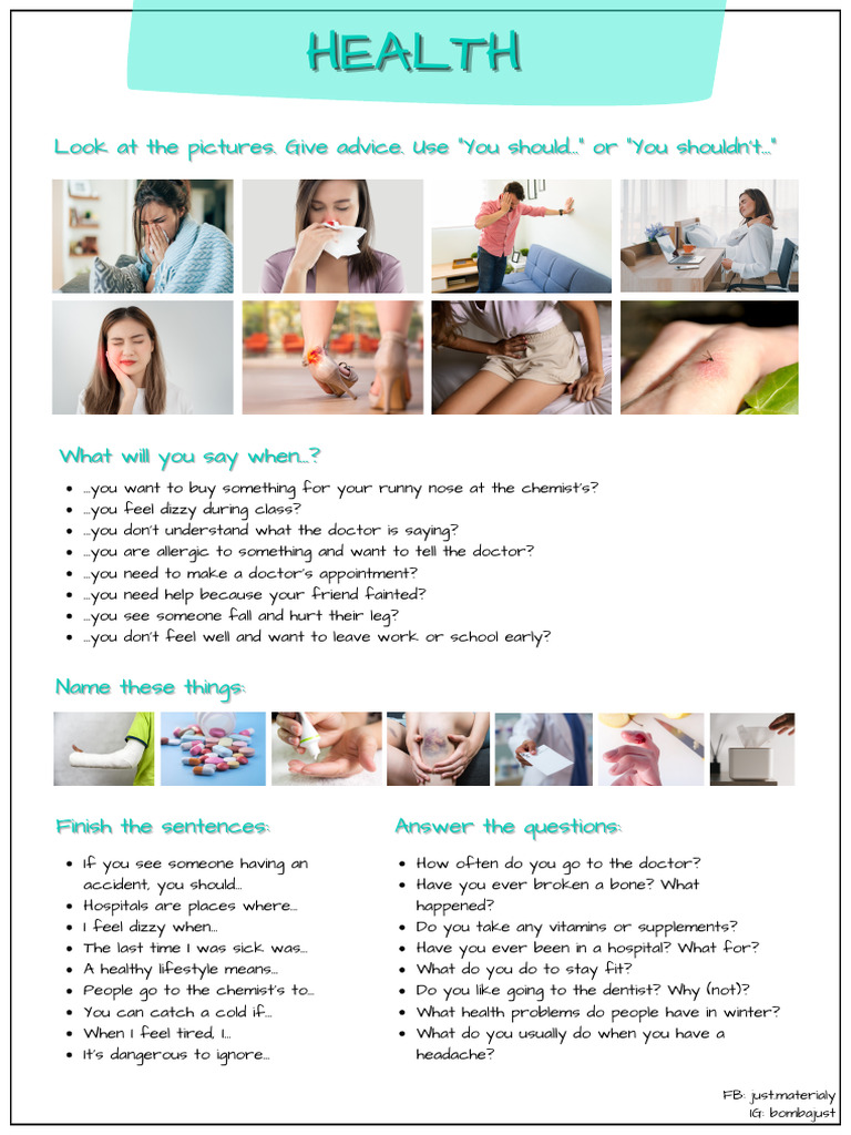 Health Advice and Scenarios Guide | PDF