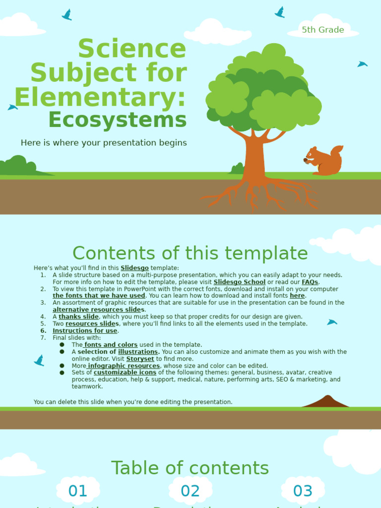 Science Subject For Elementary 5th Grade Ecosystems XL | PDF | Planets ...